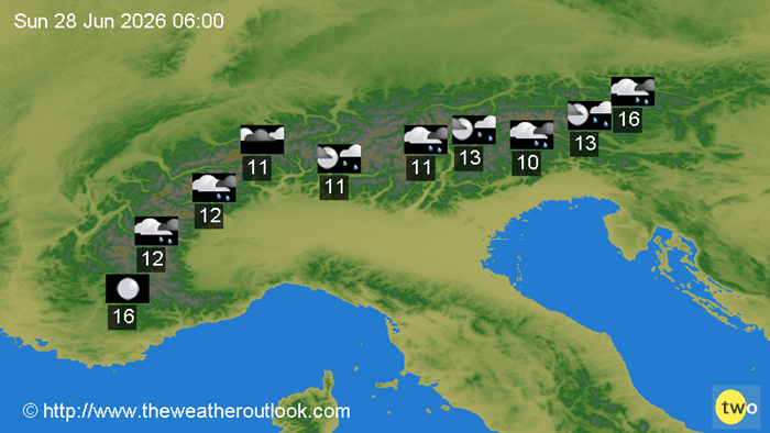 Alps 7 Day Weather Forecast Maps | TheWeatherOutlook