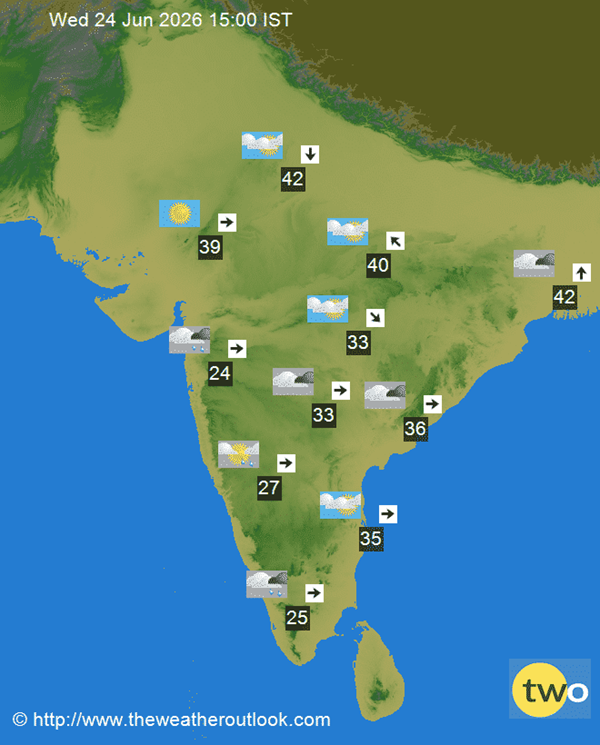 India 7 Day Weather Forecast Maps | TheWeatherOutlook