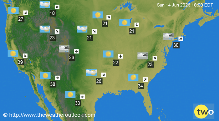 USA 7 Day Weather Forecast Maps | TheWeatherOutlook